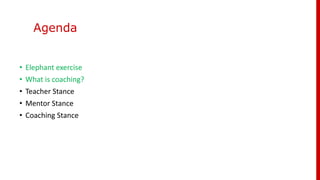 Coaching stances | PPT