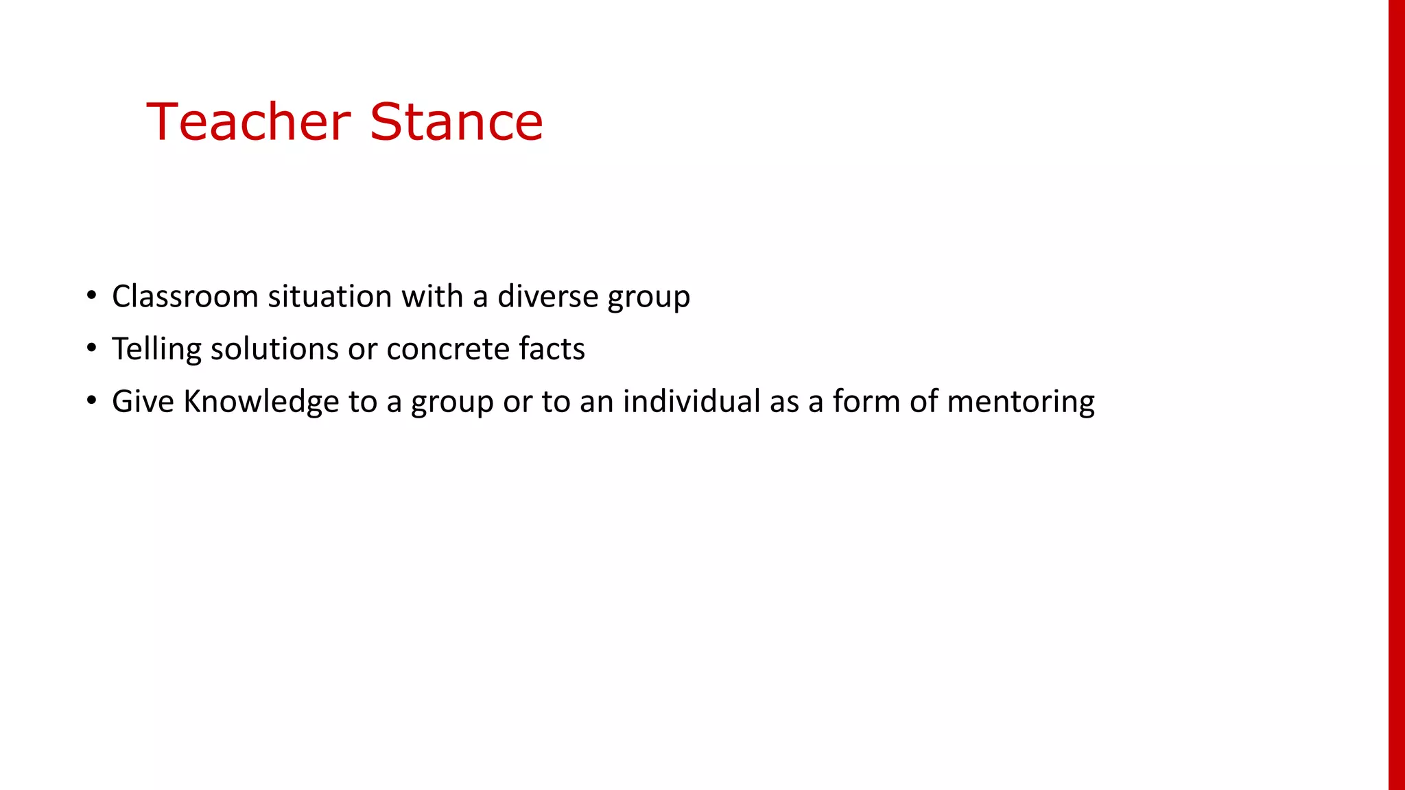Coaching stances | PPTX