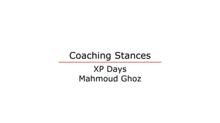 Coaching stances | PPTX