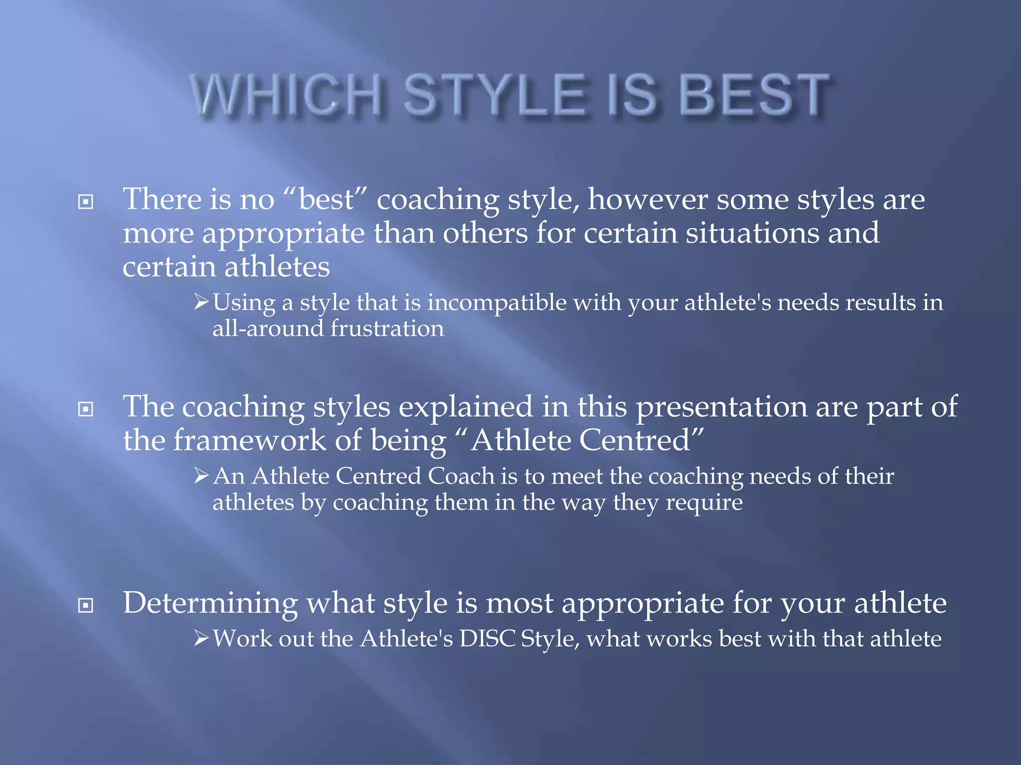 Coaching styles | PPTX