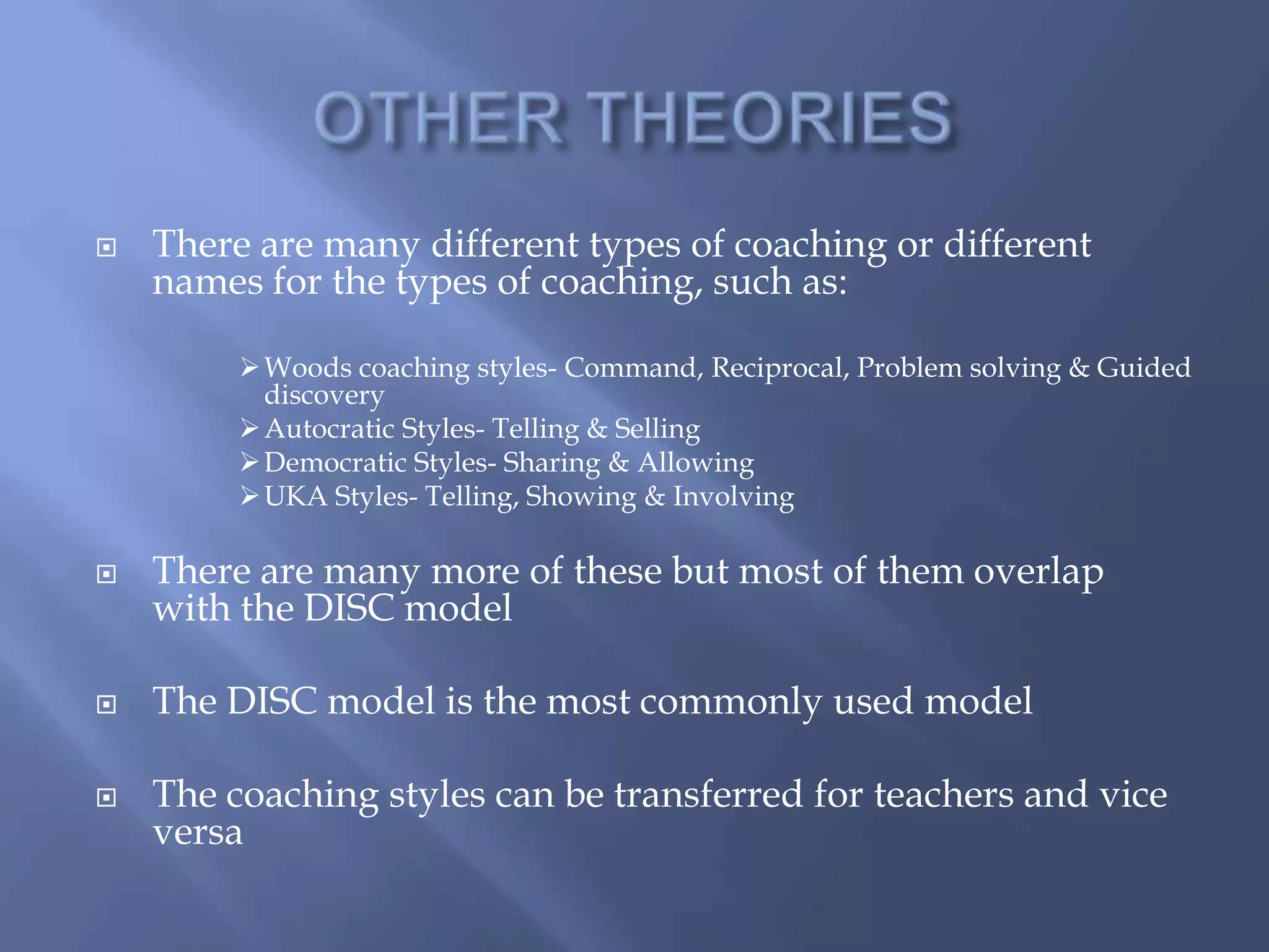 Coaching styles | PPTX