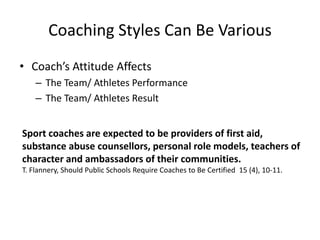 Coaching styles | PPTX