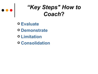 Coaching Techniques | PPT
