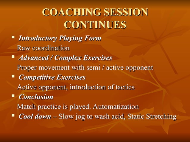 COACHING THE COACHES SYSTEM AND PLANNING.ppt