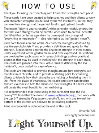 Coaching with Character: How to use character strengths in just the ...