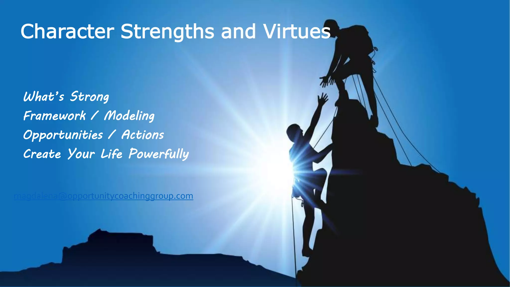 Coaching with strengths | PPTX