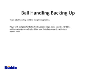 Ball Handling Drills for Basketball | PDF