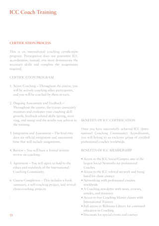 Coach training program | PDF