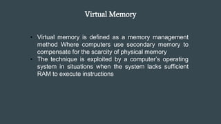 Cache Memory And Virtual Memory in computer architecture | PPTX