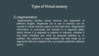 Cache Memory And Virtual Memory in computer architecture | PPTX