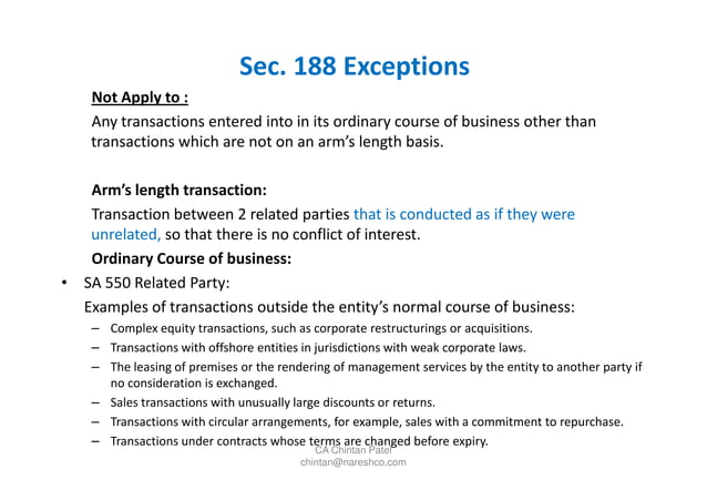 Companies Act 2013 : Loans, Advances and Related Party Transactions ...