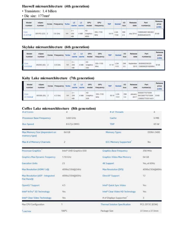Case study on Intel core i3 processor. | DOCX | Computing | Technology & Computing