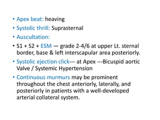 Coarctation of the Aorta | PPTX