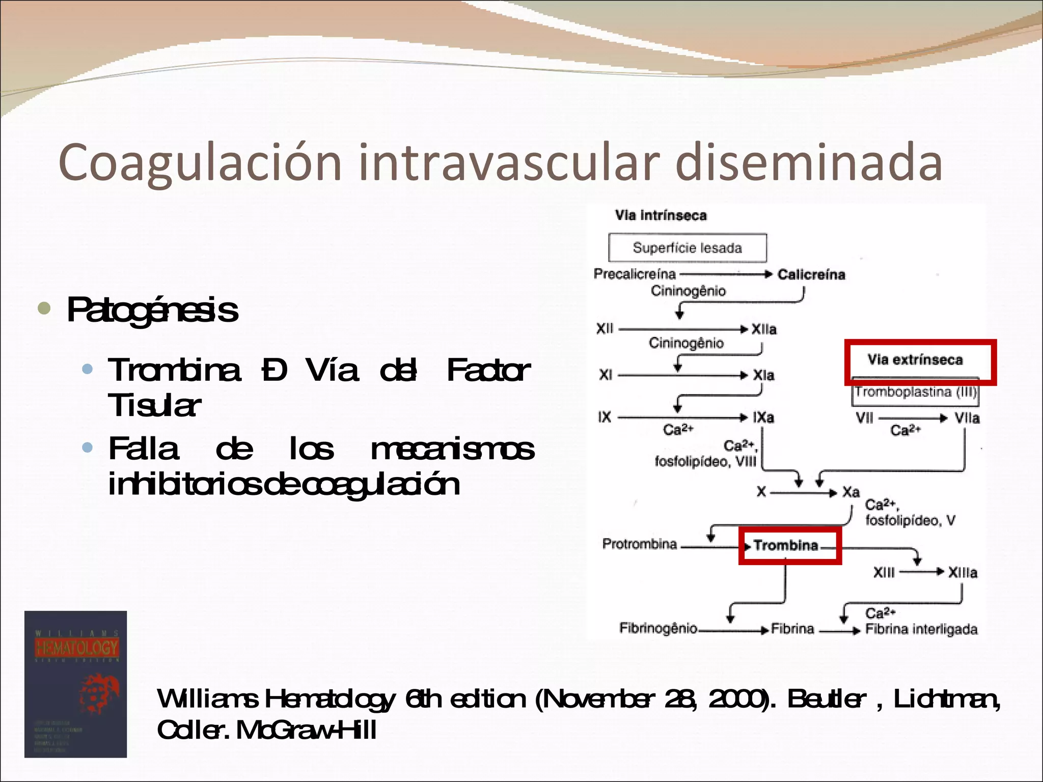 Coagulacion Intravascular Diseminada | PPT