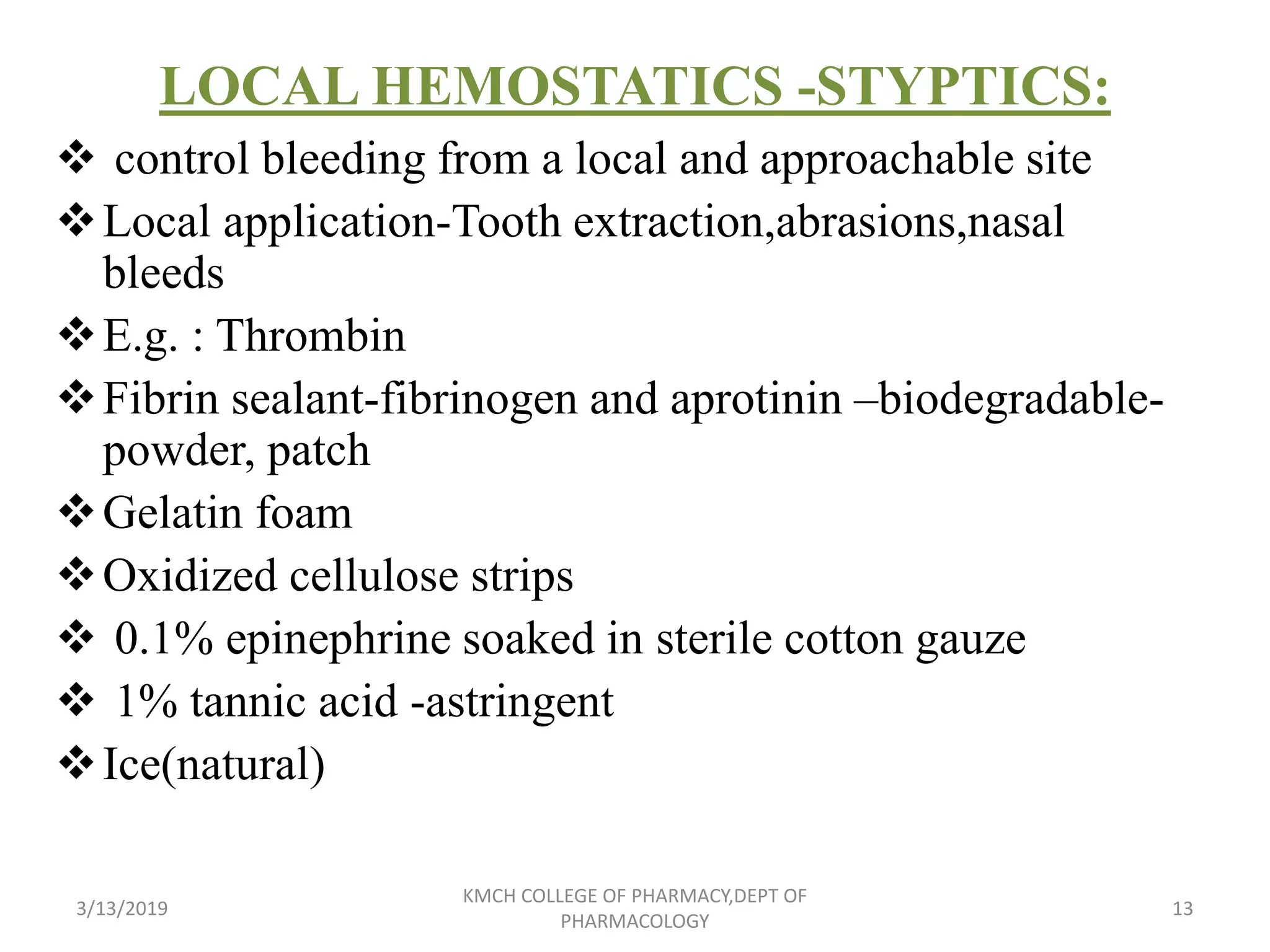 Coagulant and anti coagulant | PPTX