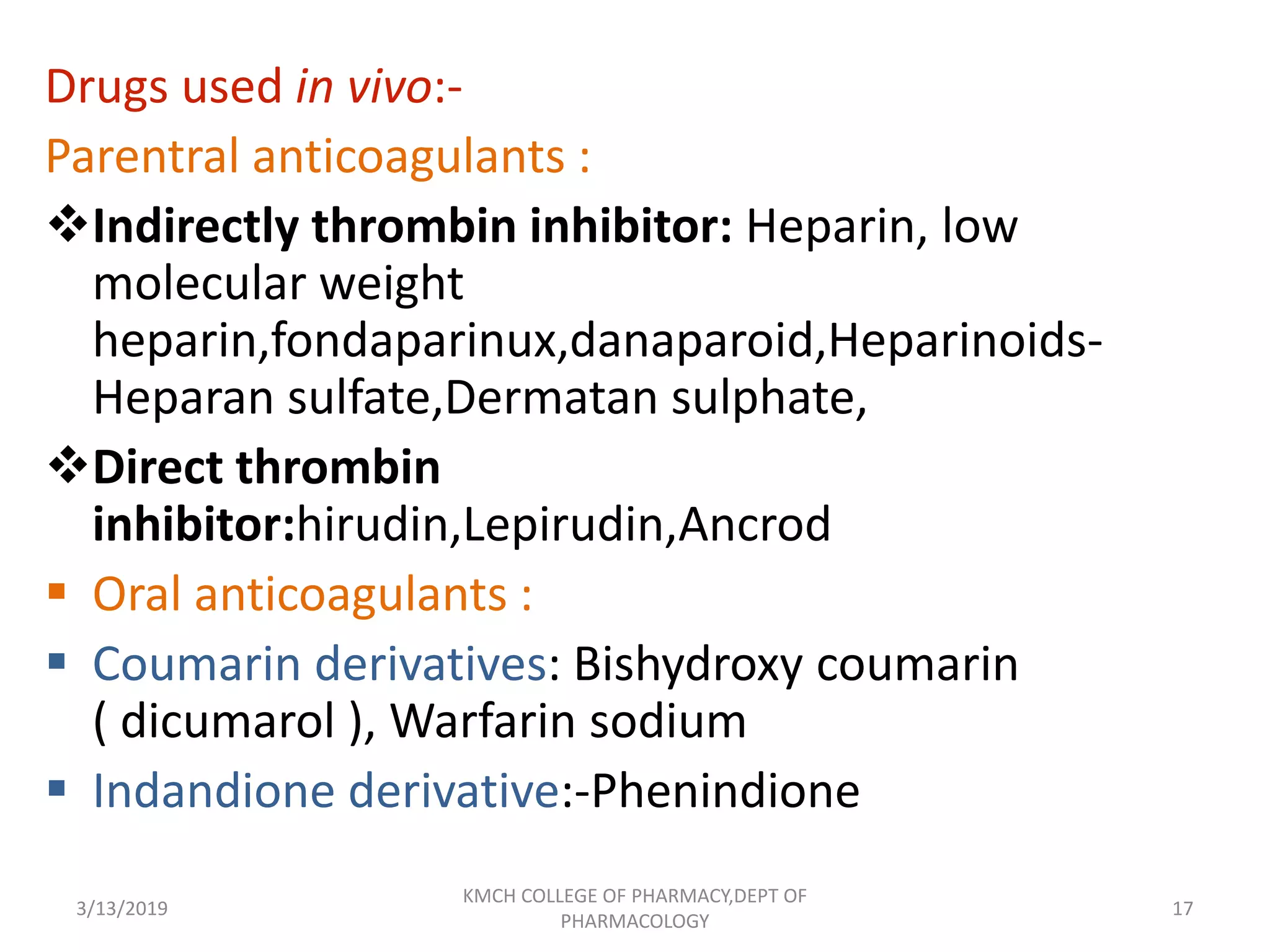 Coagulant and anti coagulant | PPTX