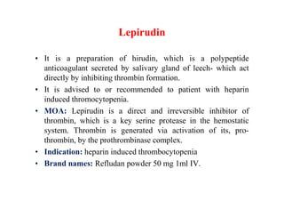 Coagulant and anticoagulant | PDF