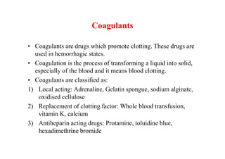 Coagulant and anticoagulant | PPT