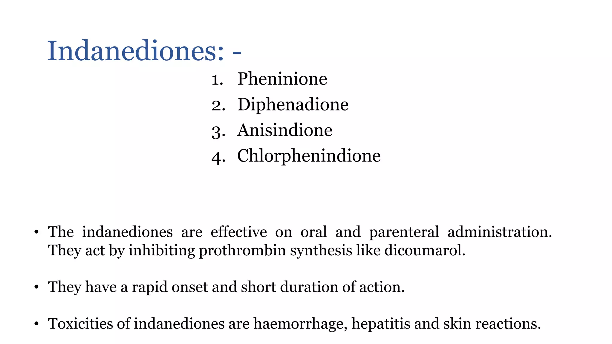 Anticoagulants Drugs. | PPTX