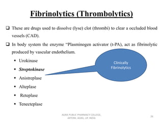 Coagulants & anti coagulant Drugs | PDF | Blood Disorders | Diseases ...