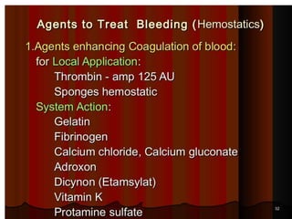 COAGULANTS ppt.pptx pharmacology and medicinal chemistry | PPTX