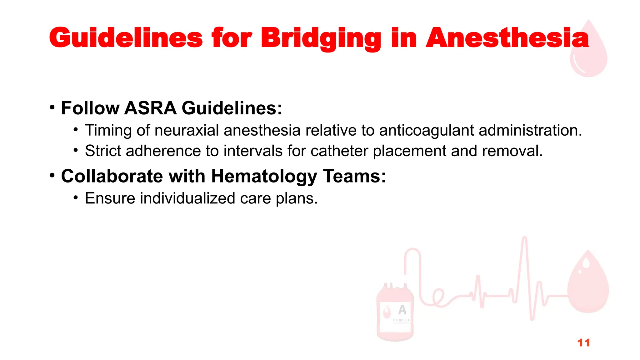 Bridging therapy in Anesthesia for Anti coagulants.pptx