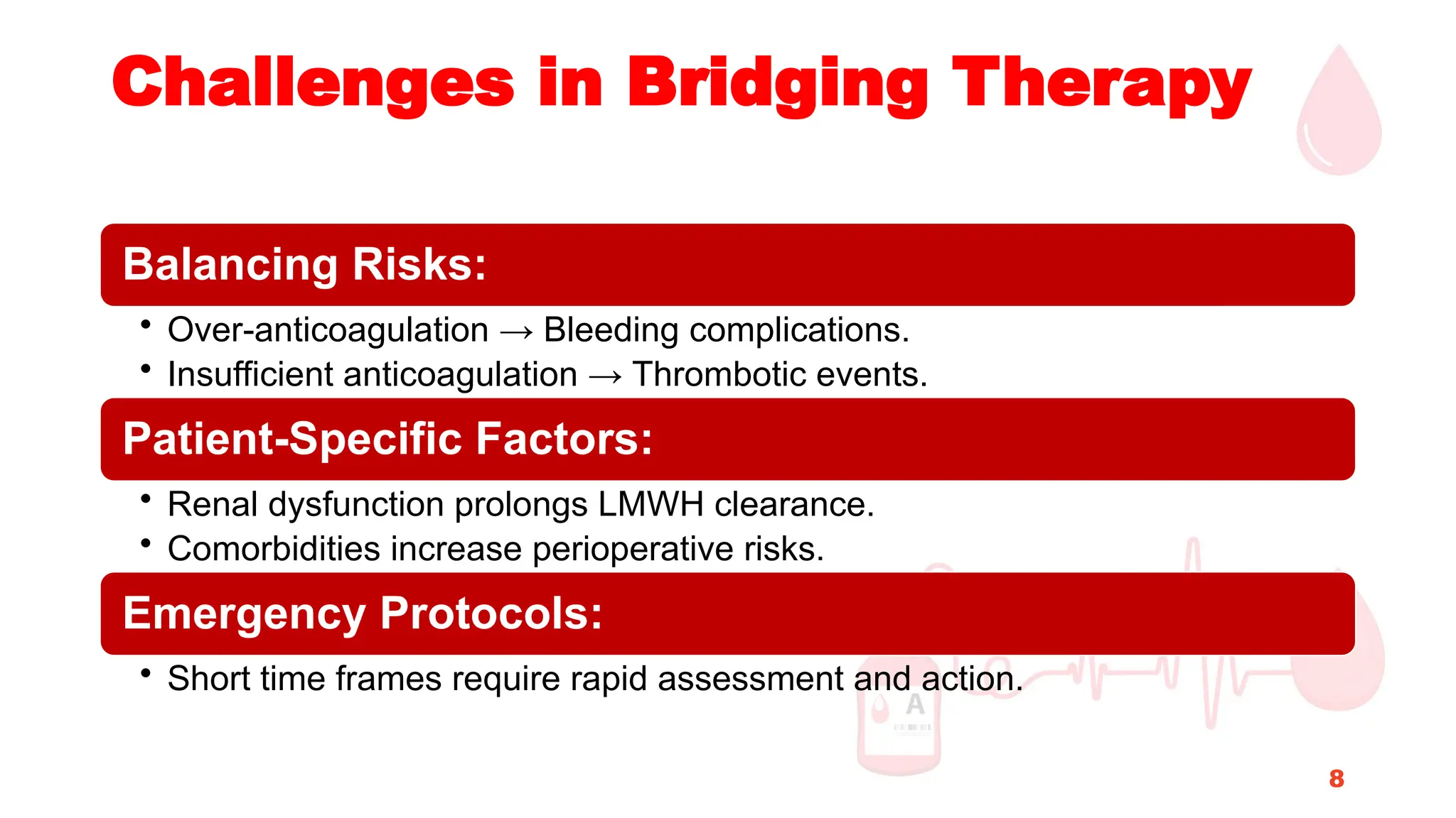 Bridging therapy in Anesthesia for Anti coagulants.pptx
