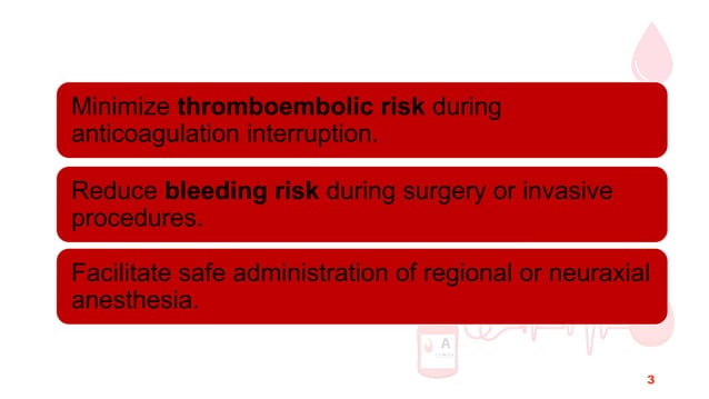 Bridging therapy in Anesthesia for Anti coagulants.pptx