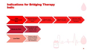 Bridging therapy in Anesthesia for Anti coagulants.pptx