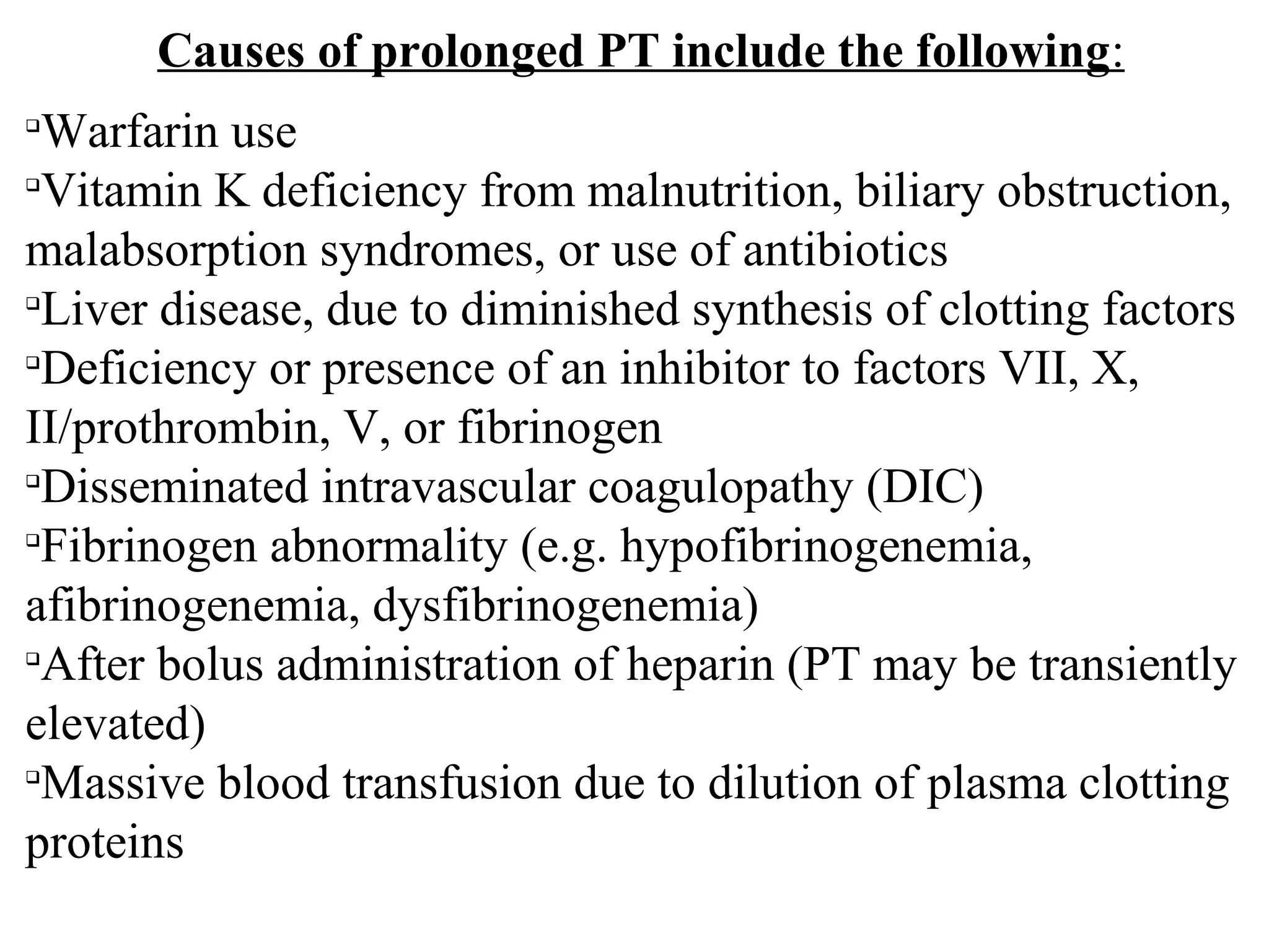 Interpretation of PT and PTT in coagulation disorders | PPT