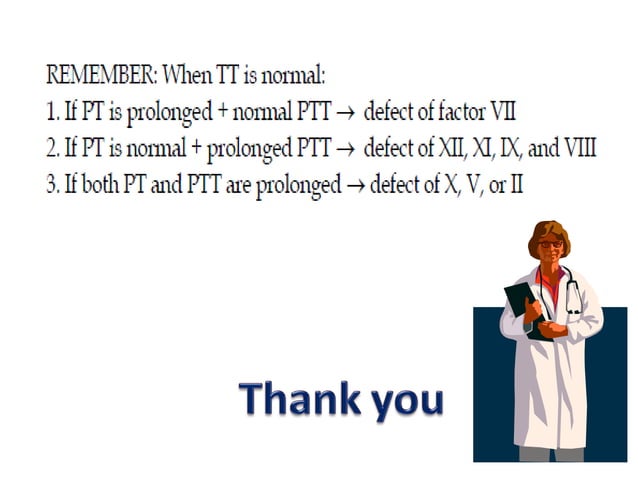 Interpretation of PT and PTT in coagulation disorders | PPT | Blood ...