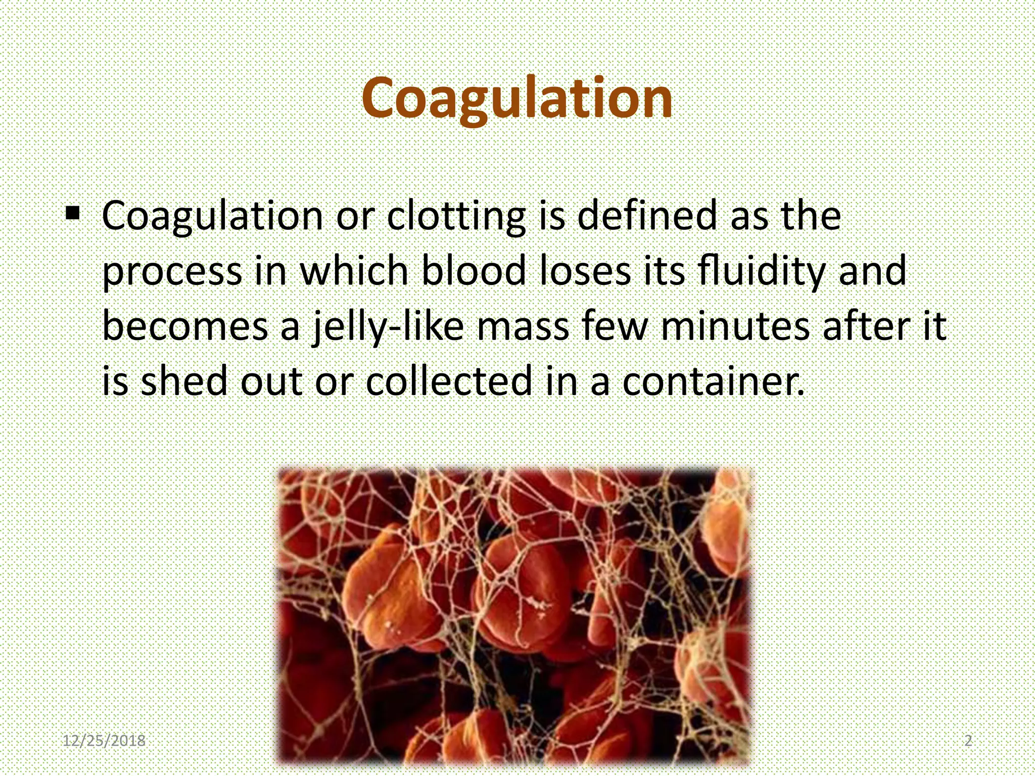 Blood Coagulation or hemostasis | PPTX
