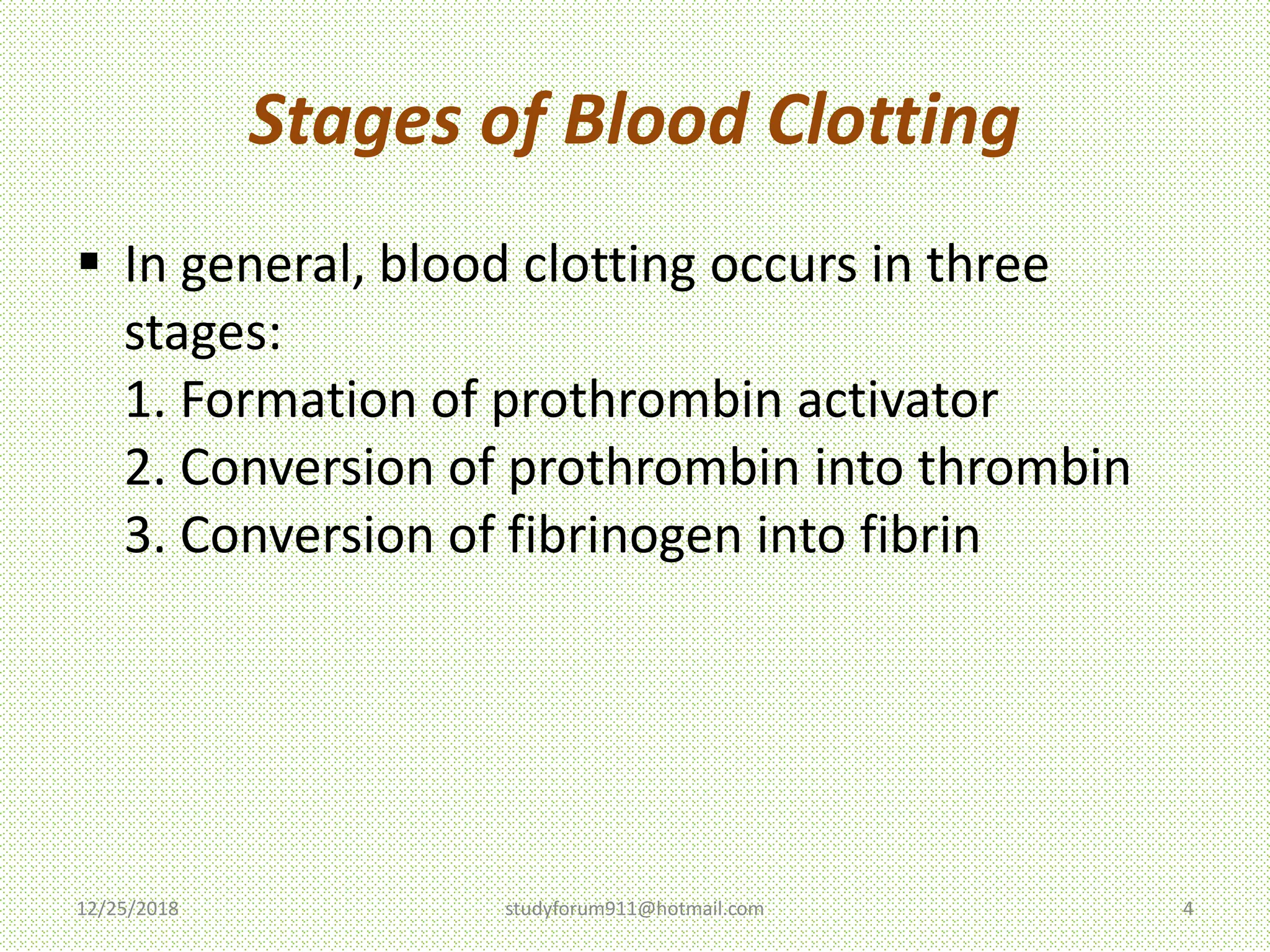 Blood Coagulation or hemostasis | PPTX
