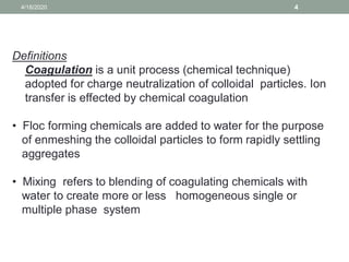 Coagulation aided Sedimentation | PDF