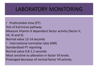 Coagulation pathway , its mechanism and drugs affecting the pathway | PPTX