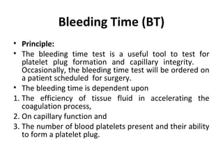 Coagulation tests | PPT
