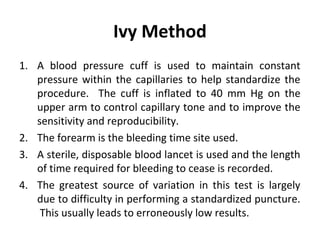 Coagulation tests | PPT