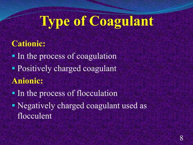 Coagulation and flocculation | PPTX