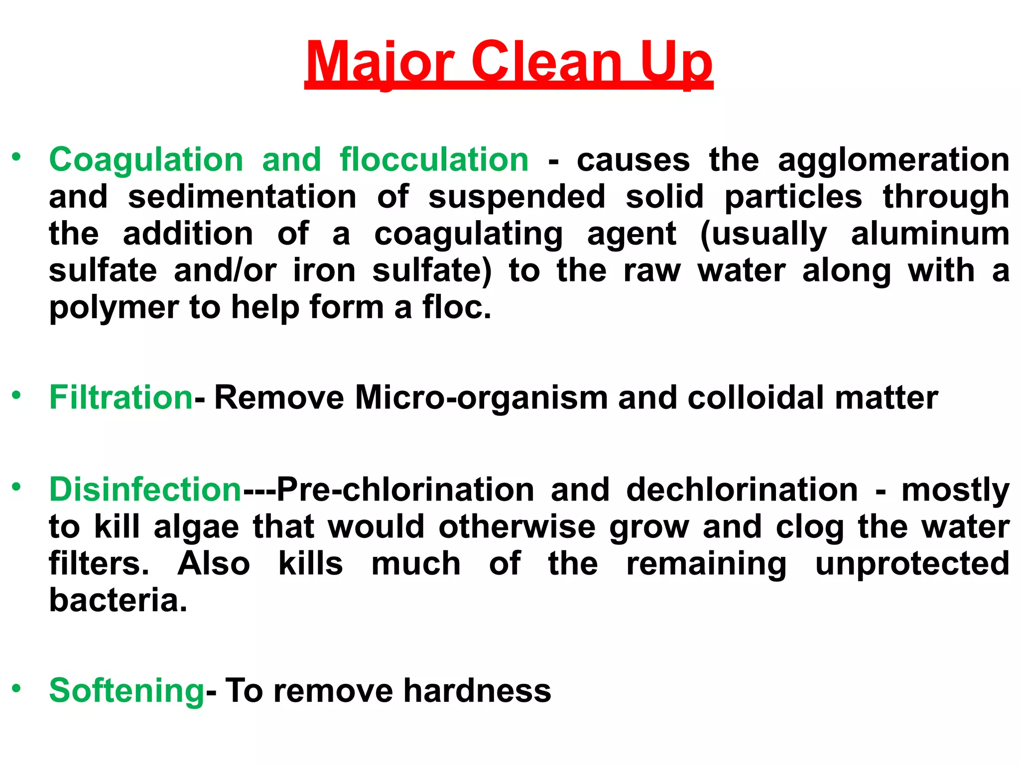 Water treatment process | PPTX