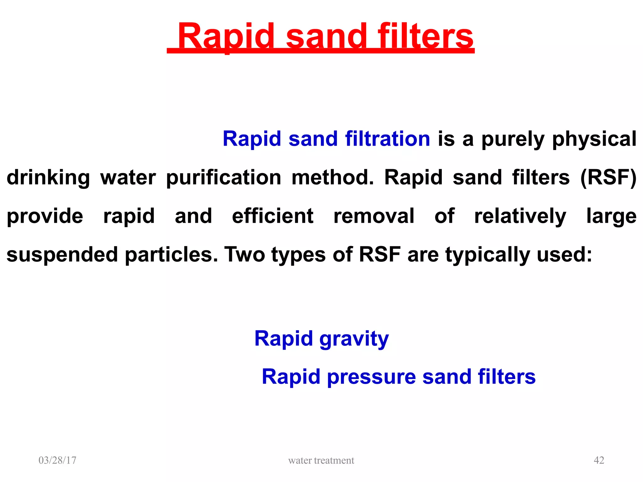 Water treatment process | PPTX