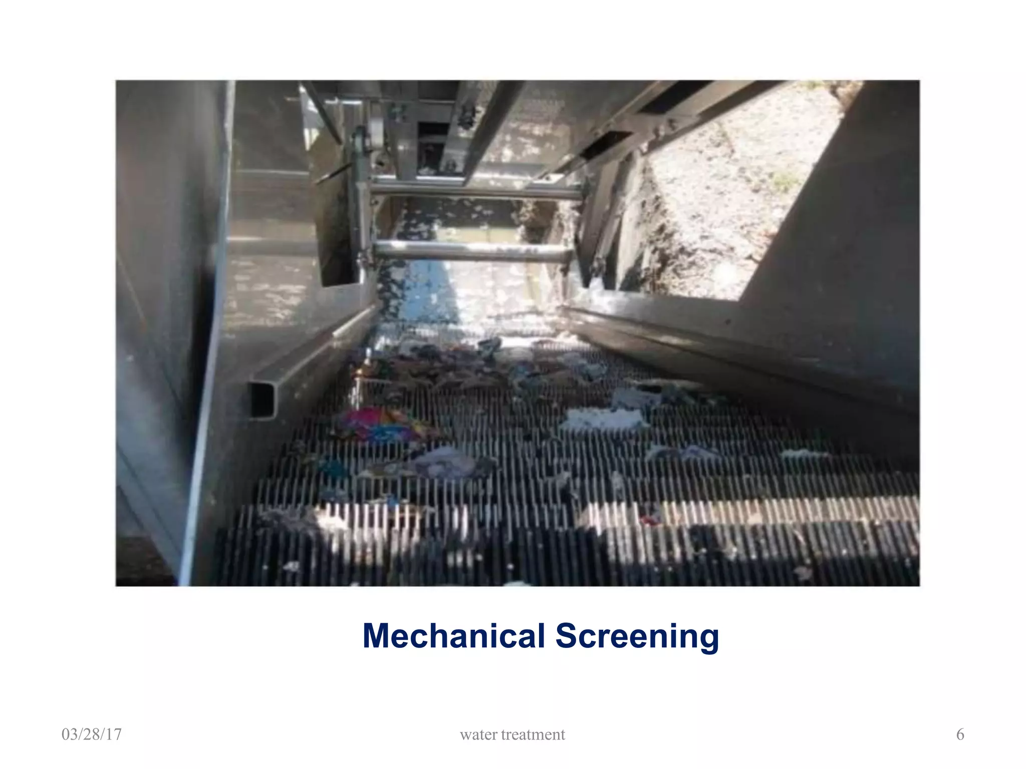 Water treatment process | PPTX