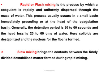 Water treatment process | PPTX