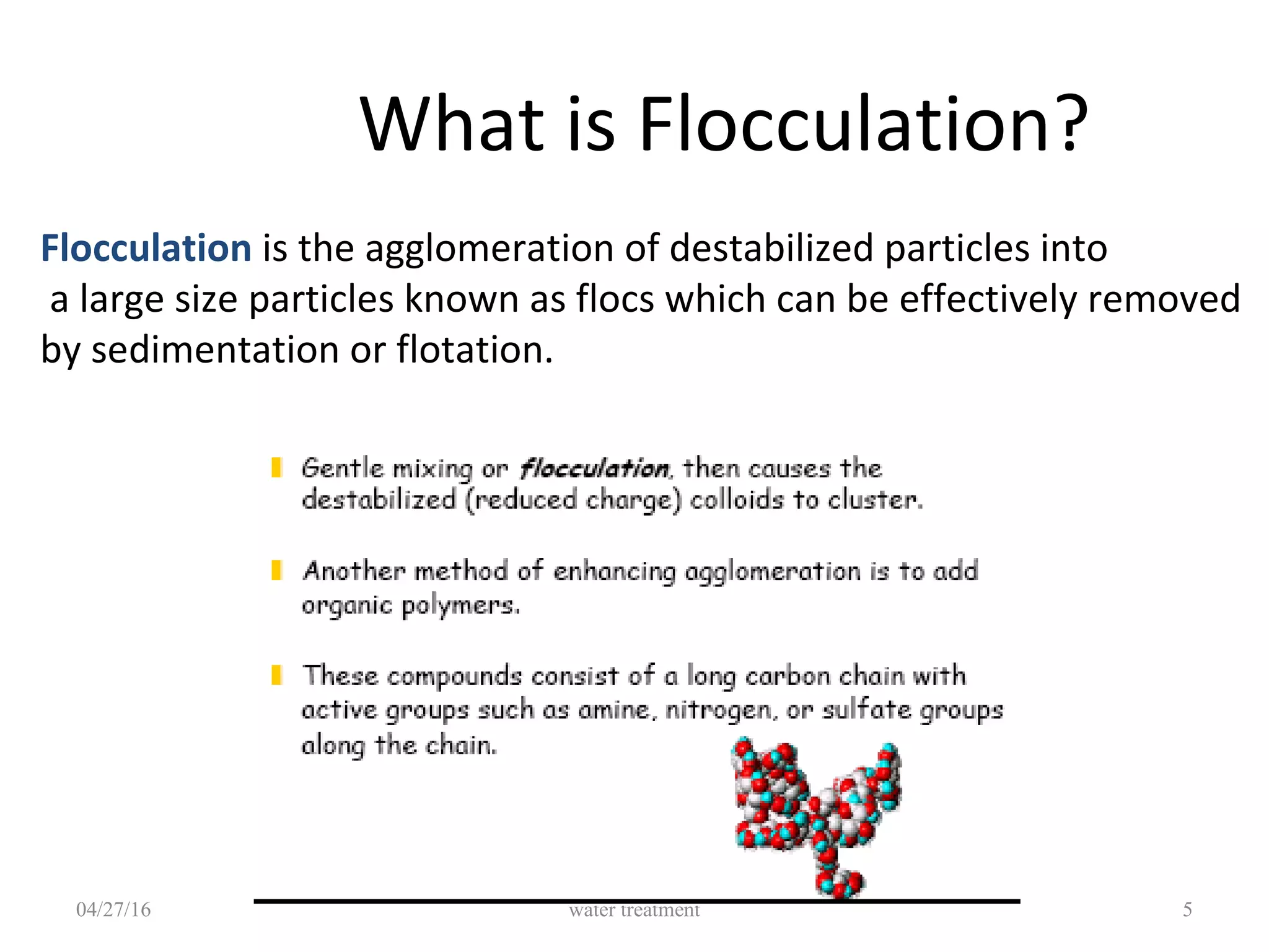 Coagulation and flocculation in water treatment | PPT
