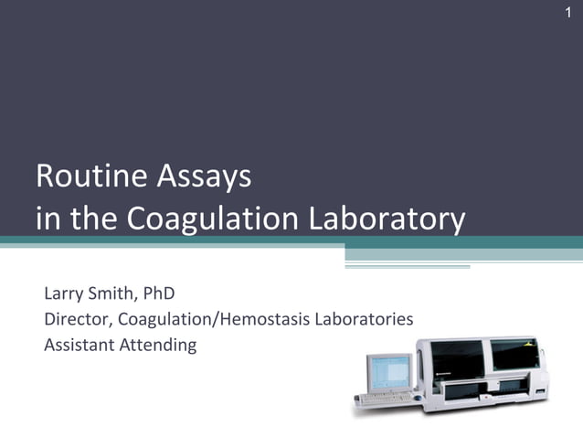 Coagulation assays part 1 | PPT