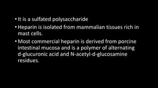 Coagulation cascade & anticoagulants | PPTX
