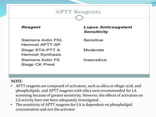 Coagulation disorders laboratory diagnostic pitfalls | PPTX