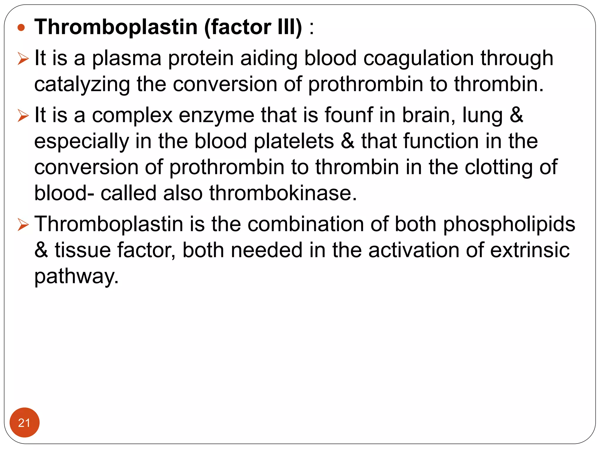 Coagulation factors | PPTX