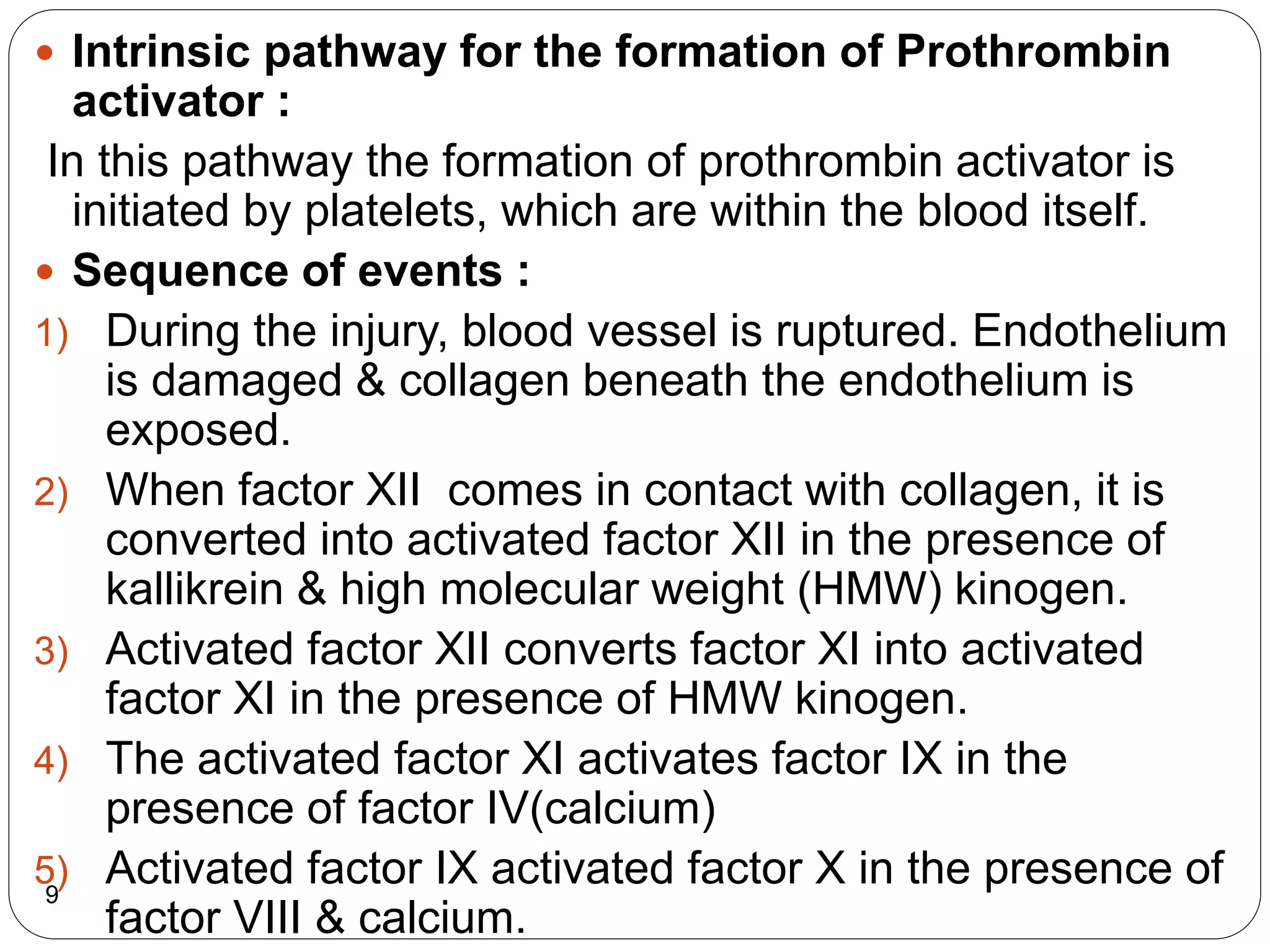 Coagulation factors | PPTX