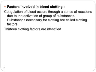Coagulation factors | PPTX