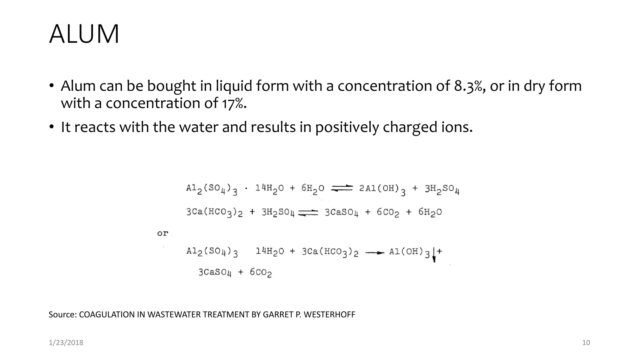 Coagulation & flocculation in wastewater treatment | PPTX